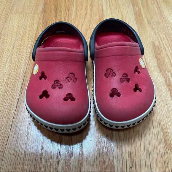 CROCS | Shoes | Disney Mickey Mouse Red And White Crocs Size 45 Toddler ...